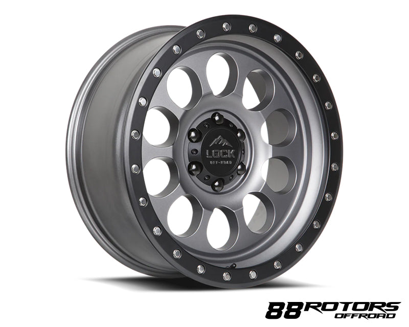 Lock Offroad Wheels | 50 CAL Matte Gunmetal – 88 Rotors Offroad