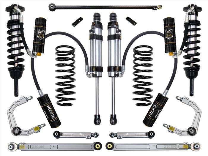 ICON STAGE 8 SUSPENSION SYSTEM w/BILLET ARMS | 10-24 TOYOTA 4RUNNER, 1 ...