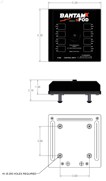 sPOD Bantam X Touchscreen 8-Switch Panel Power Management System – 88 ...
