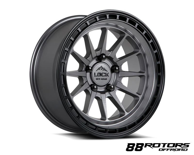 Lock Offroad Wheels | BAJA Matte Gunmetal – 88 Rotors Offroad