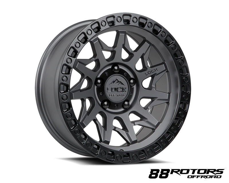 Lock Offroad Wheels | LUNATIC Matte Gunmetal – 88 Rotors Offroad