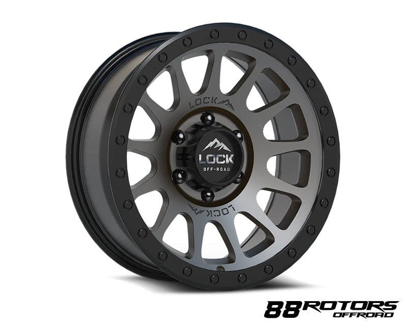 Lock Offroad Wheels | YOSEMITE Matte Gunmetal – 88 Rotors Offroad